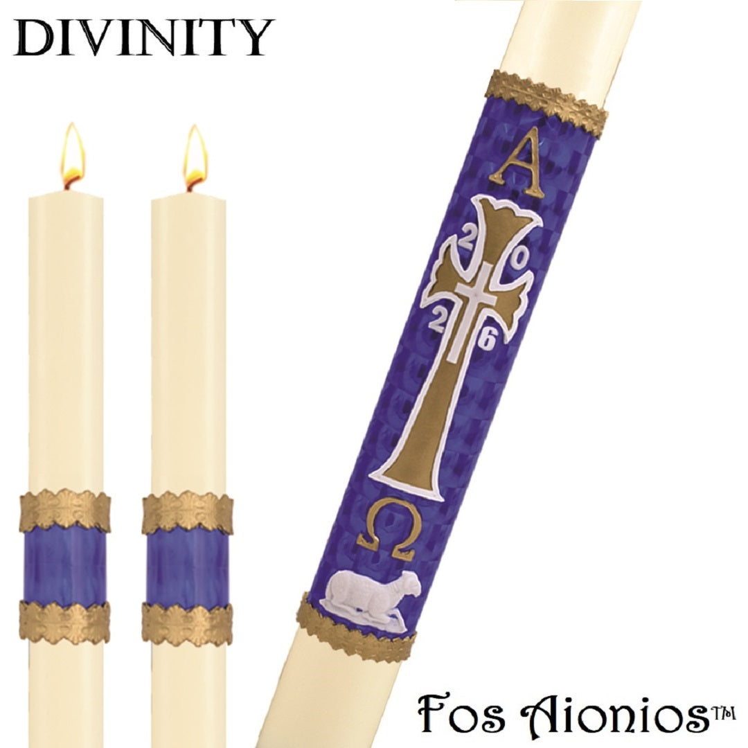 Dadant Candle Fos Aionios Series "Divinity" Paschal Candle – Angel ...