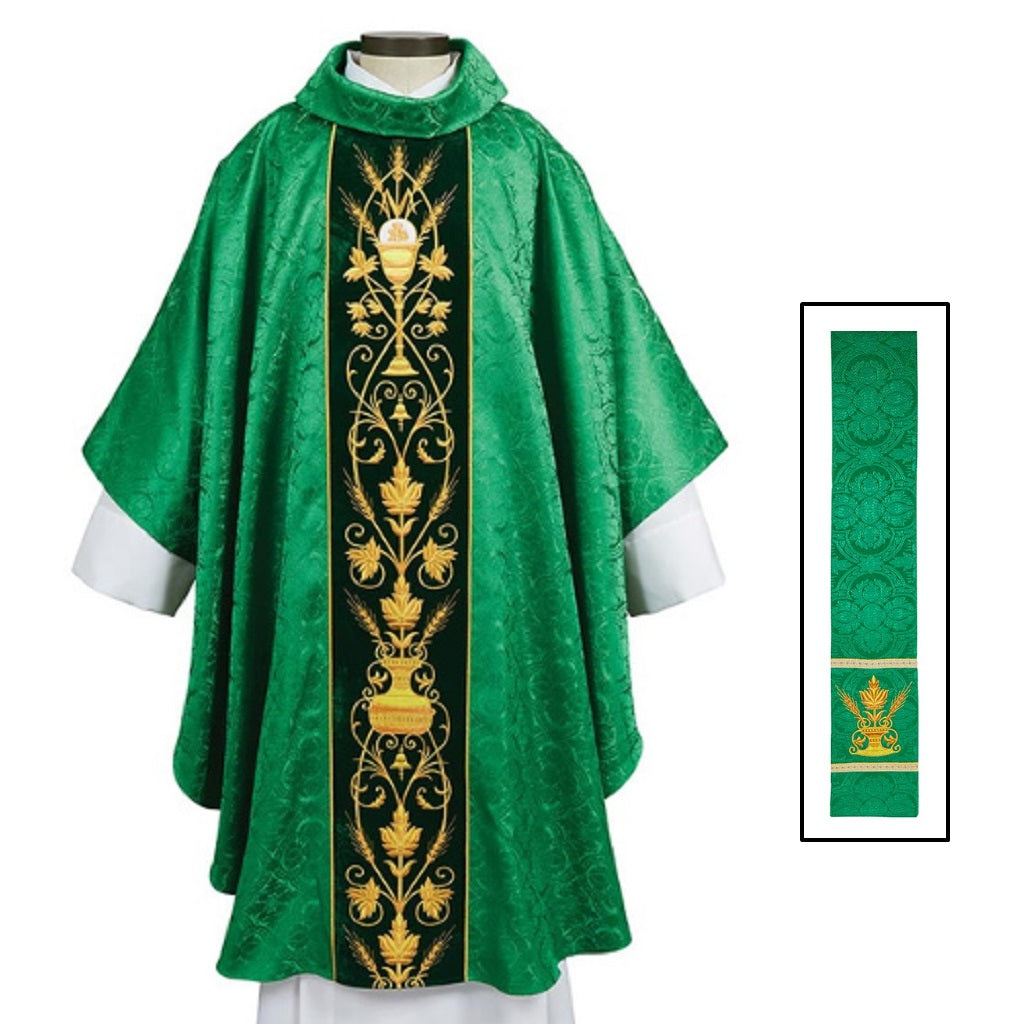 R.J. Toomey Corpus Christi Collection Green Chasuble with Inner Stole ...