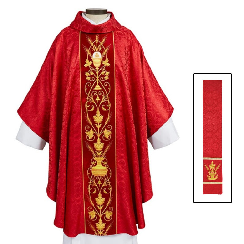 R.J. Toomey Corpus Christi Collection Red Chasuble with Inner Stole ...