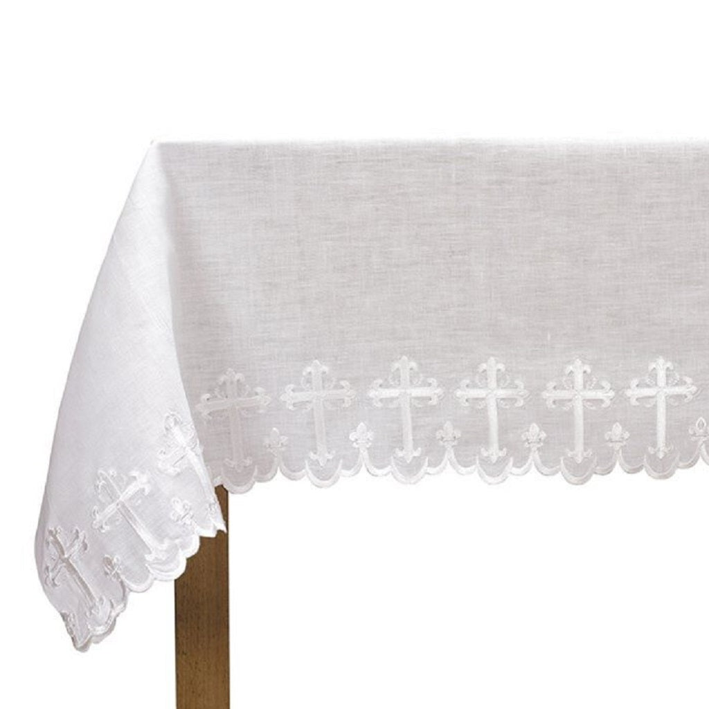 R.J. Toomey Fleur-de-Lis Cross Two-Sided, Linen Altar Frontal – Angel ...