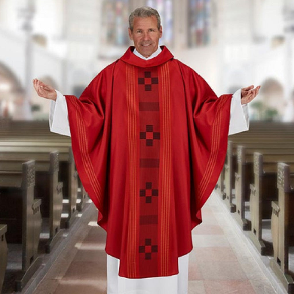 R.J. Toomey Treviso Collection Red Chasuble with Inner Stole – Angel ...