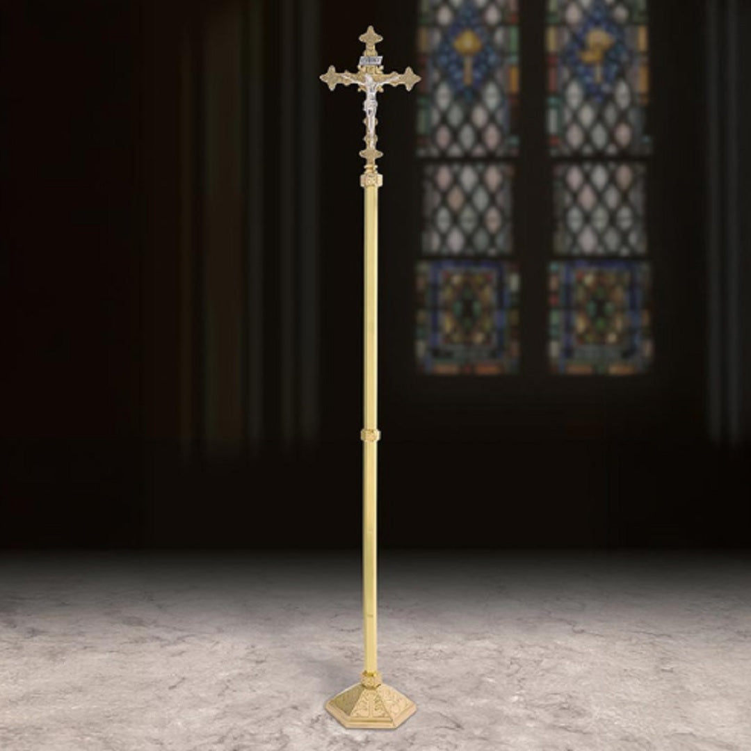 Sudbury Brass Milano Collection 95"H Processional Crucifix – Angel ...